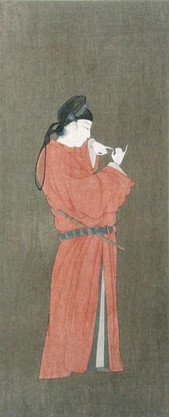 Portrait of Emperor Huan, from The Kokka magazine