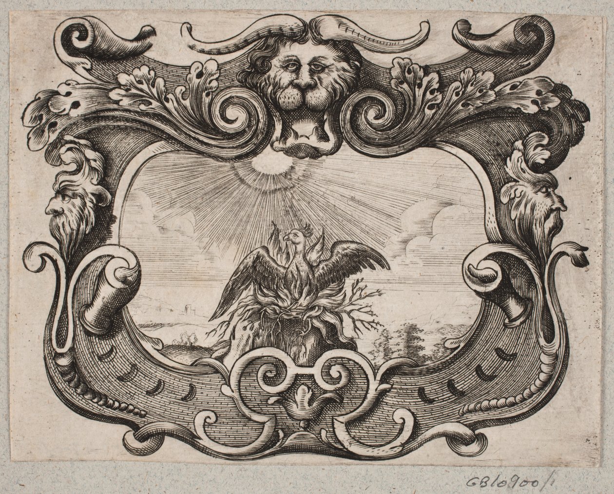 Emblem with Phoenix by Christian Rothgiesser