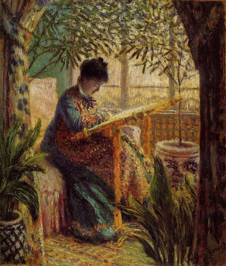Camille at the Loom by Claude Monet: Buy fine art print