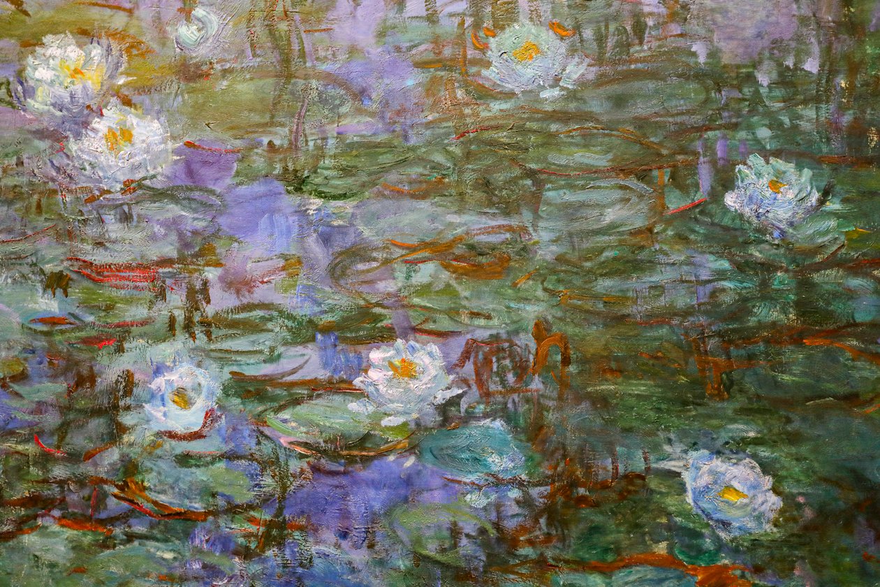 Blue Water Lilies (detail) by Claude Monet: Fine art print