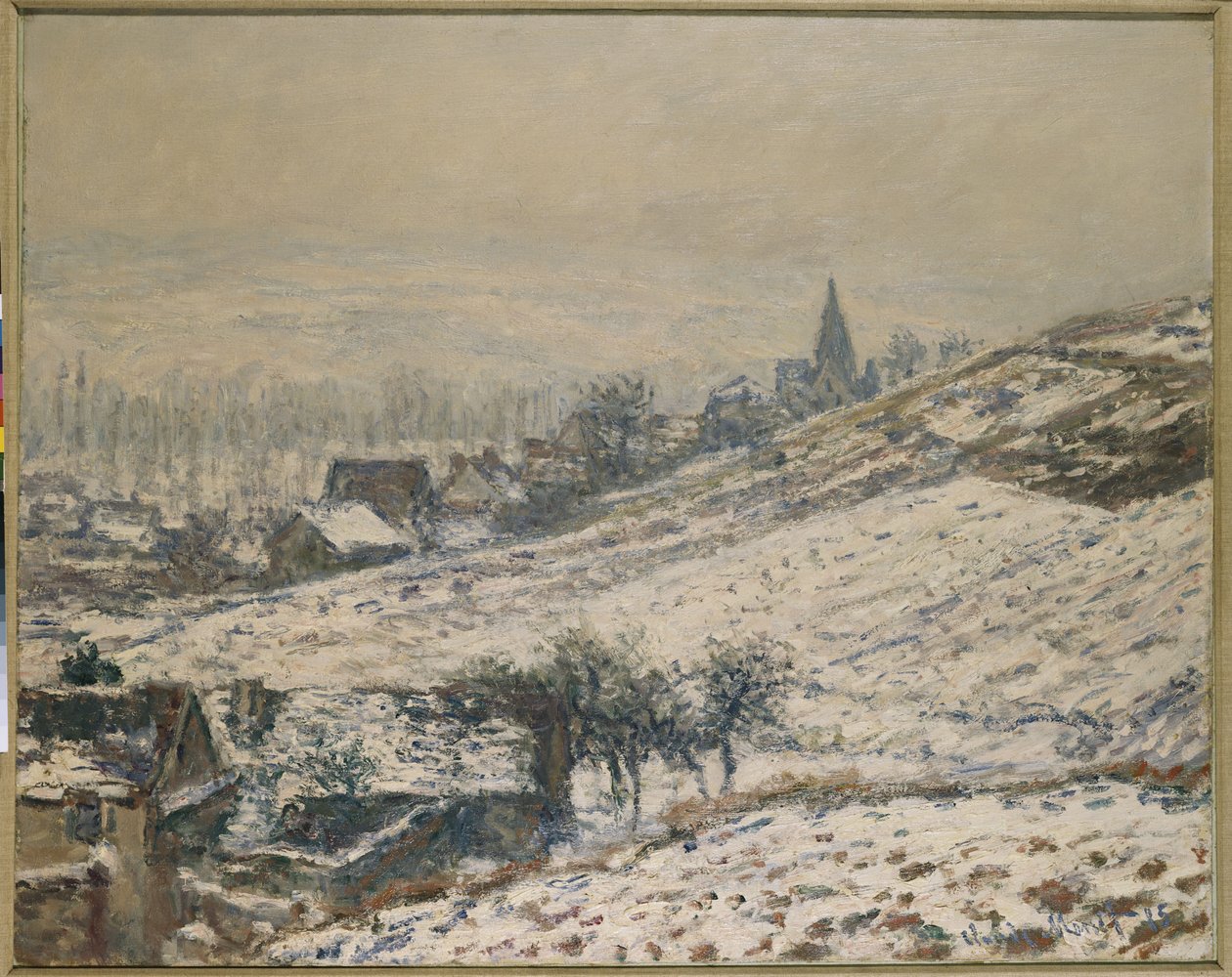 Winter in Giverny by Claude Monet: Premium art reproduction