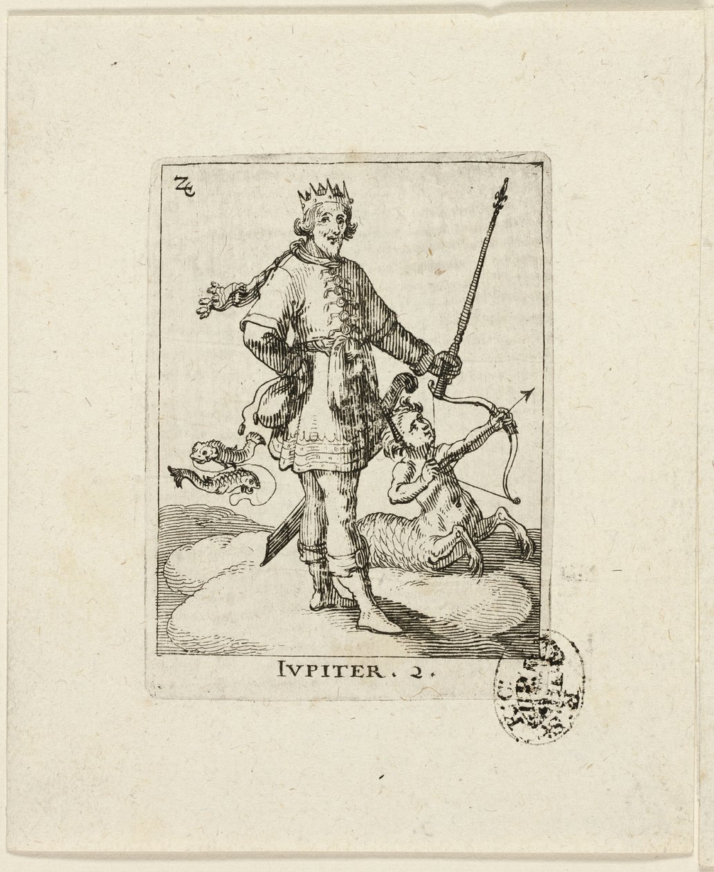 Jupiter, plate two from The Seven Planets by Conrad Meyer