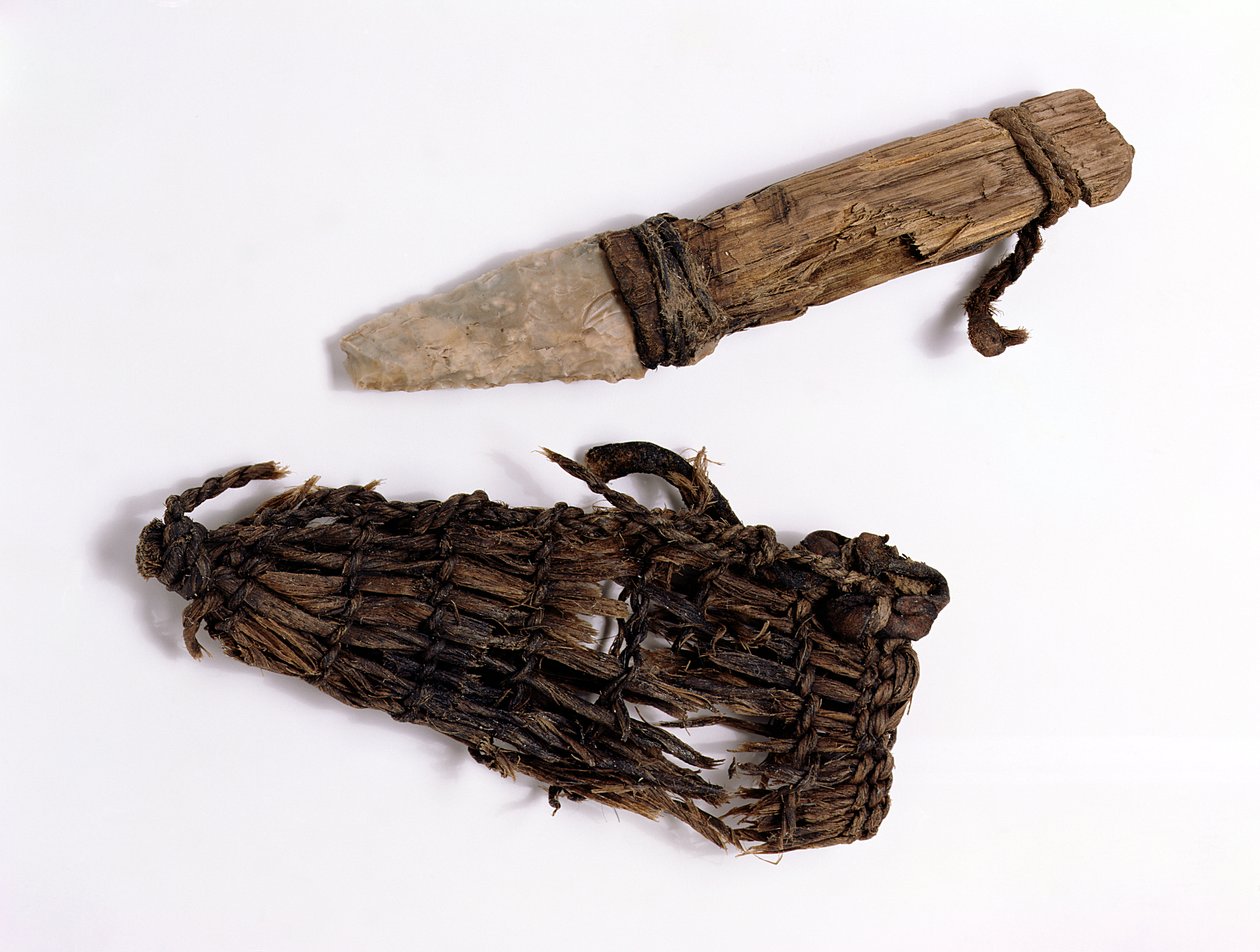 Dagger and scabbard found with the Oetzi Iceman