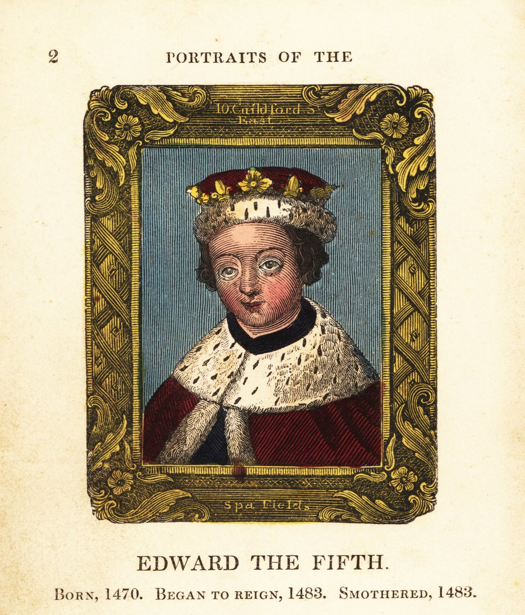 Portrait of King Edward V of England by Cosmo Armstrong