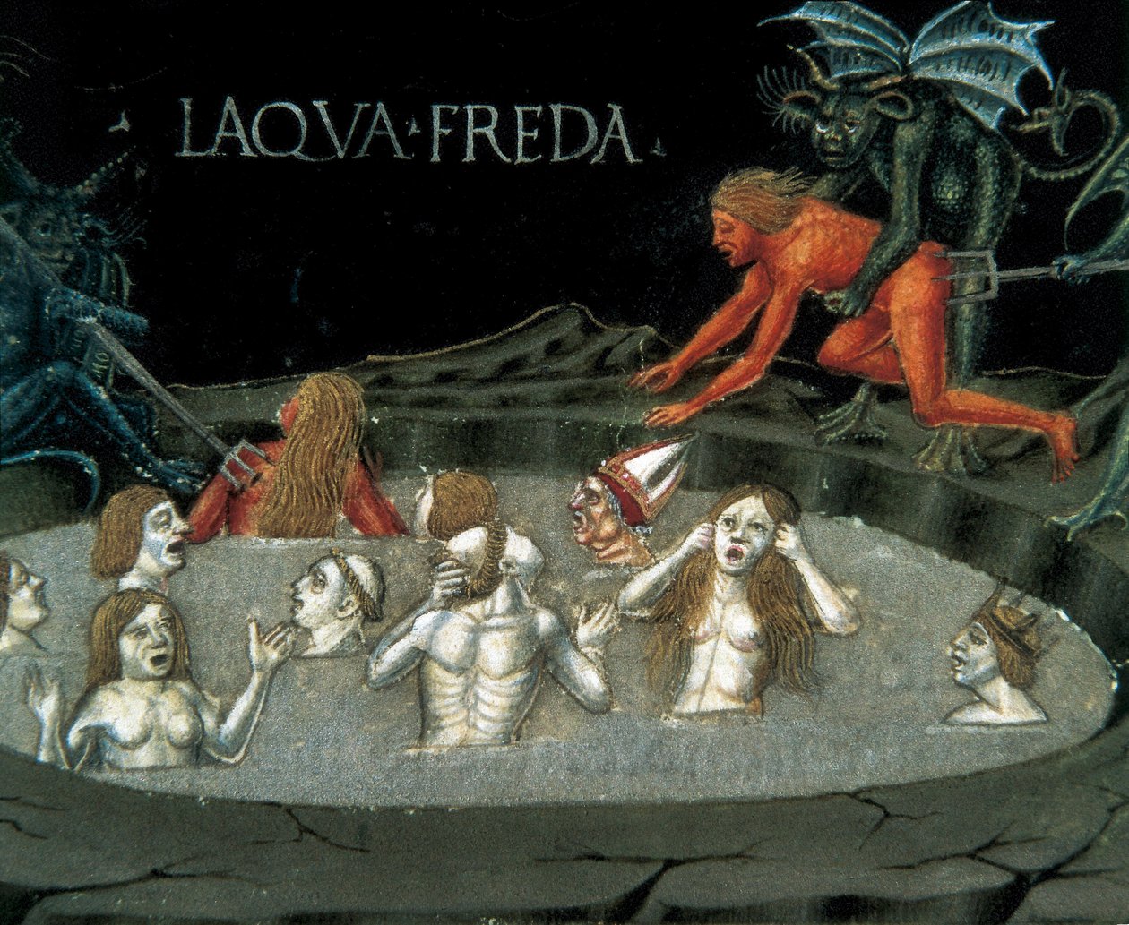 Representation of a Circle of Underworld: Damned in Cold Water