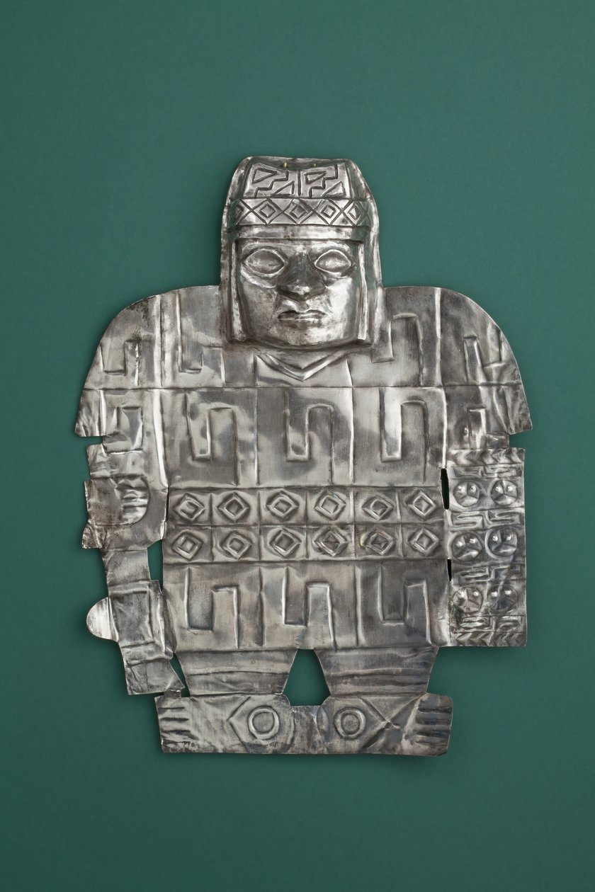 Warrior, 650-900 AD (hammered, cut, and chased silver)