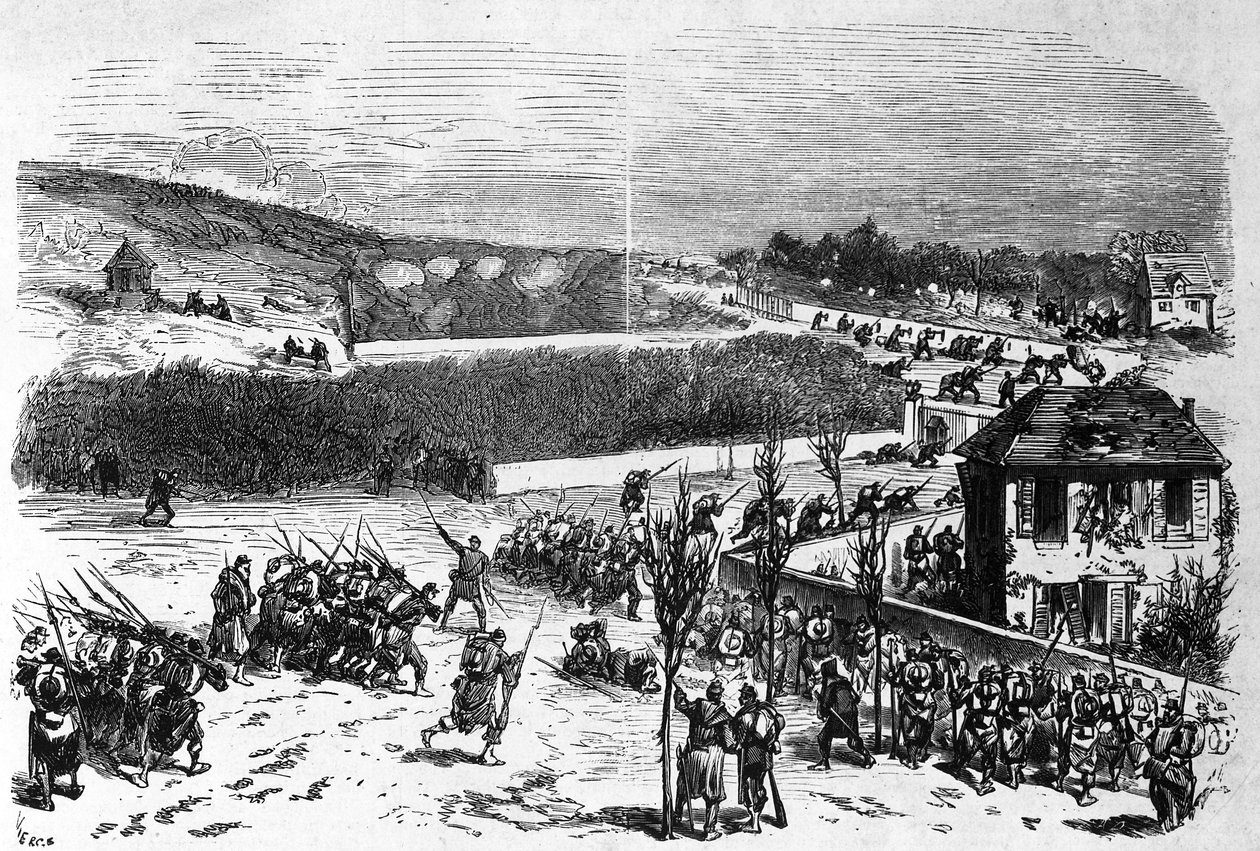 Troops under the command of General de Bellemare at the Battle of ...