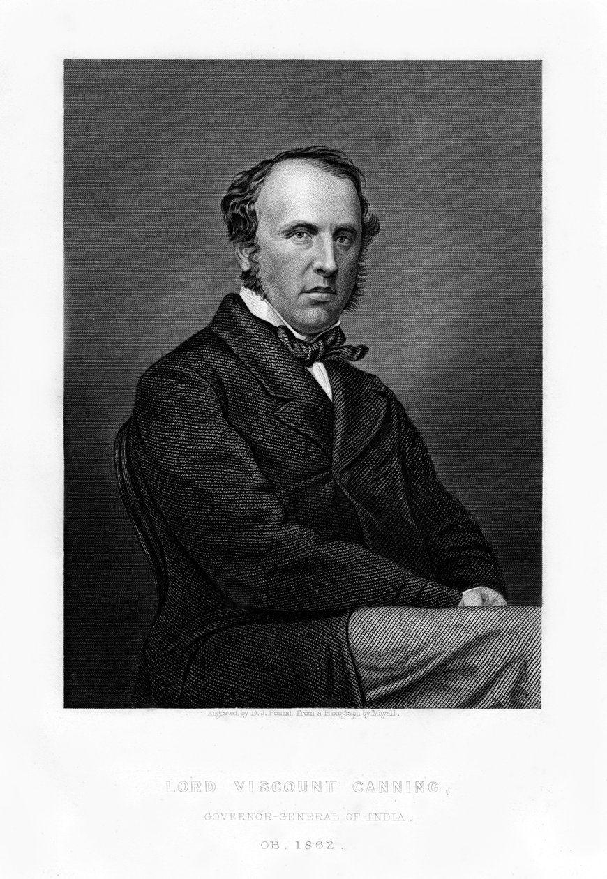 Charles John Canning, 1st Earl Canning, Governor-General of India, 19th ...