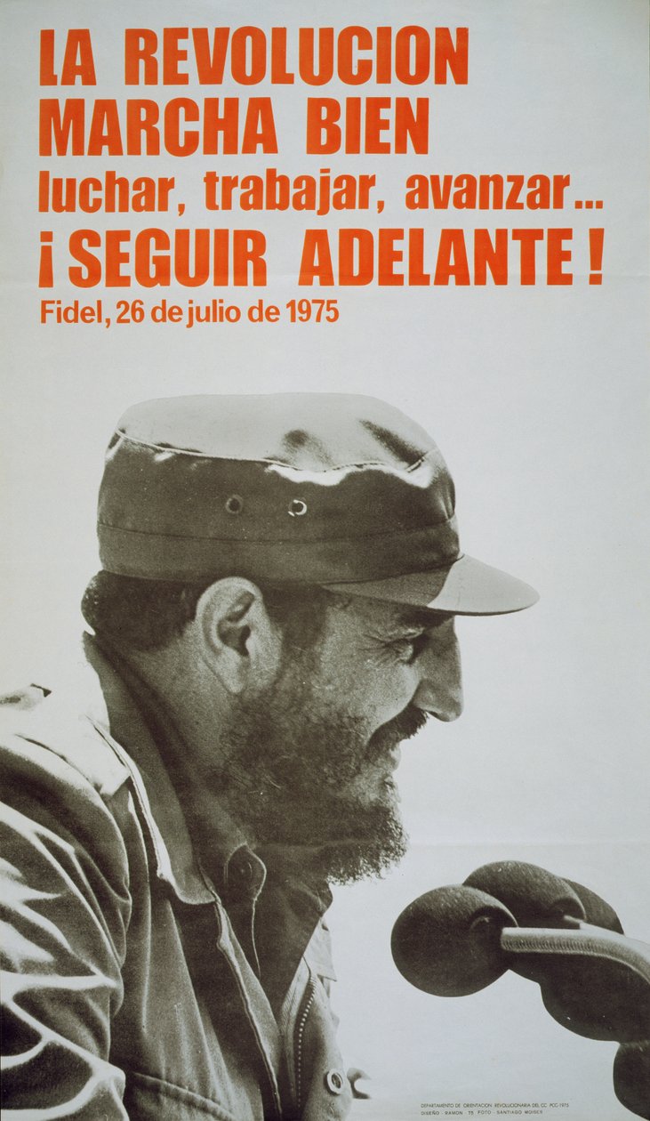 Afiche De La Revolución De Fidel Castro