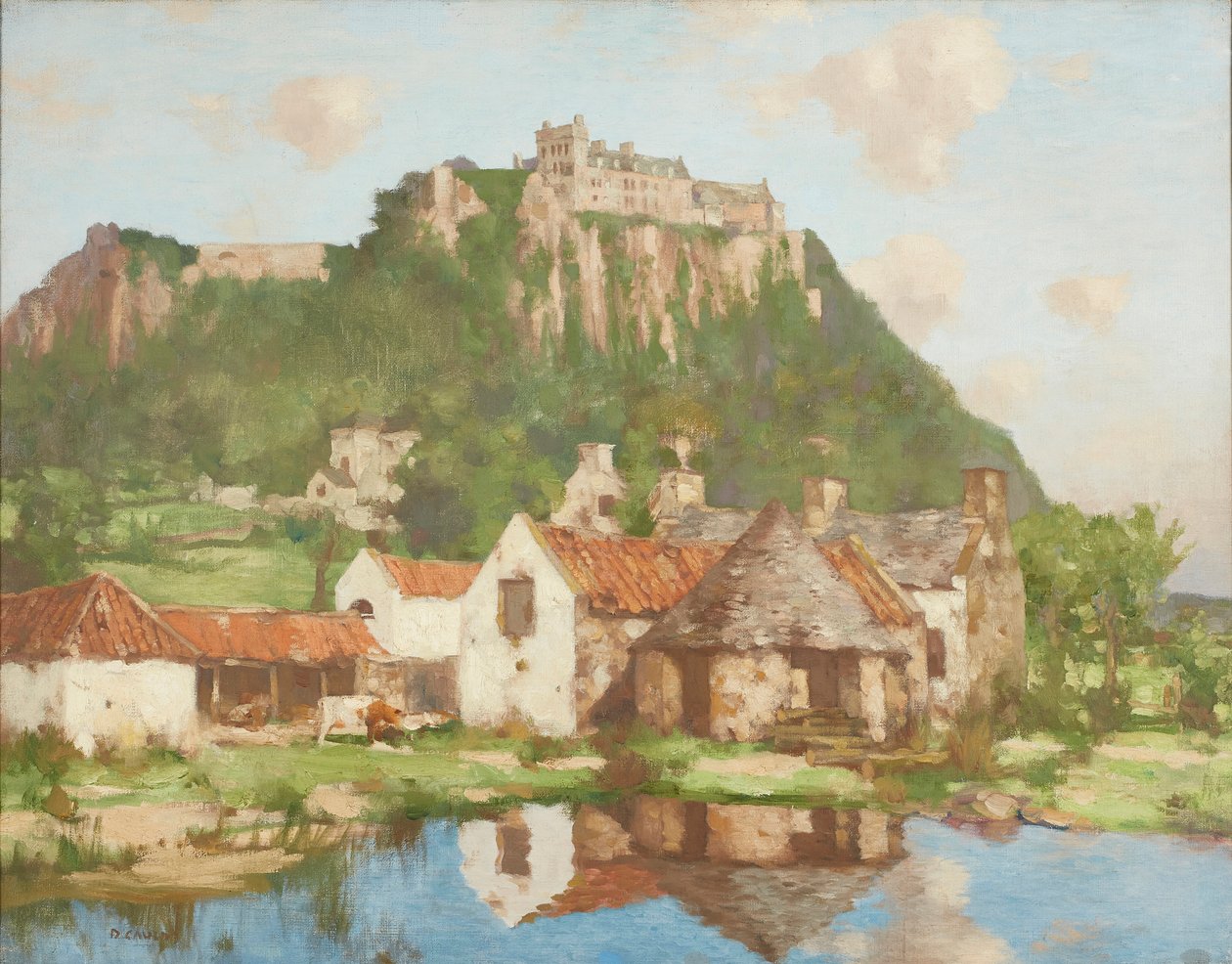 Below the Ramparts of Stirling Castle (oil on canvas)