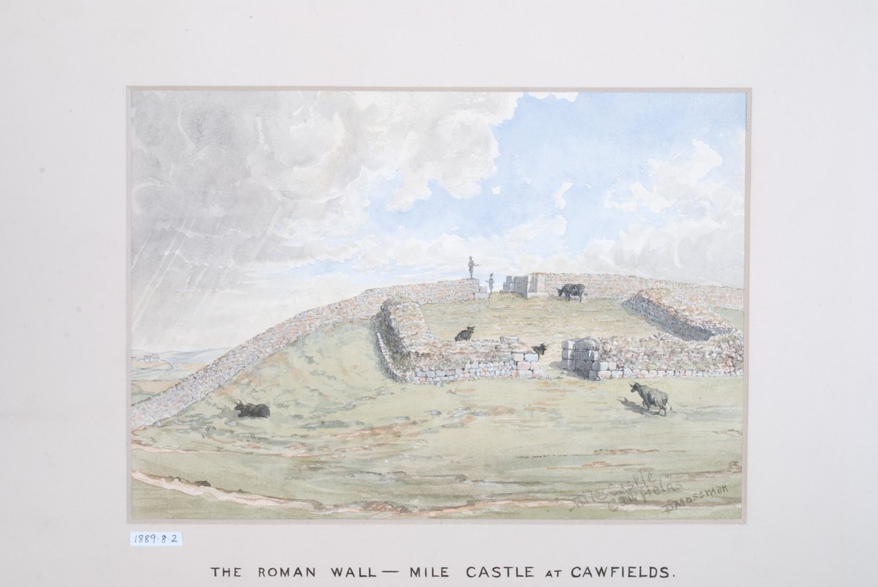 The Roman Wall - Mile Castle at Cawfields by David Mossman