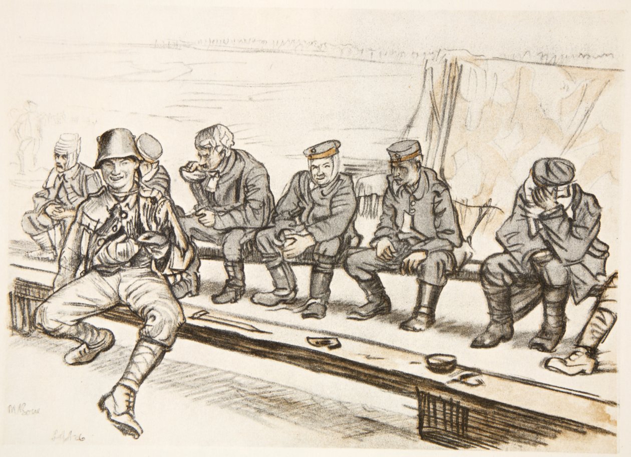 The Happy Warrior, illustration from 'The Western Front', published by ...