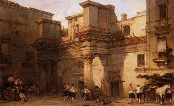The Palace of Minerva, Rome by David Roberts