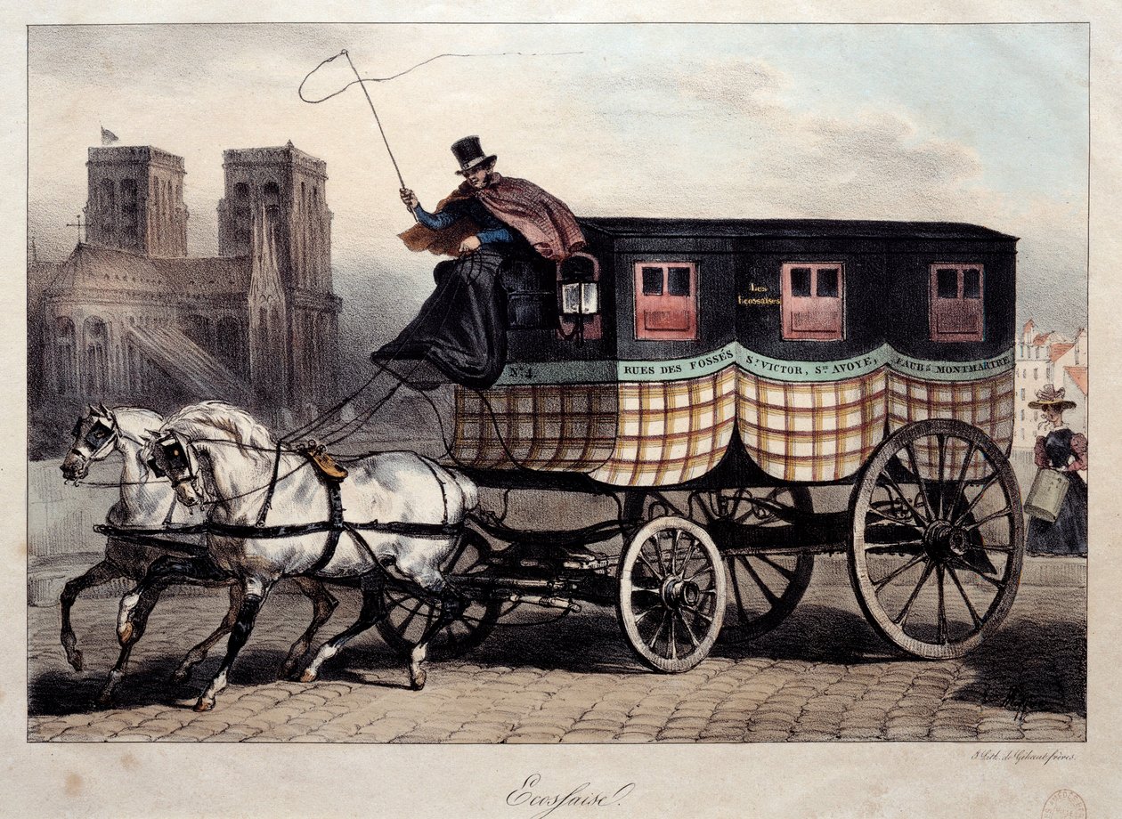 Parisian Transport: Omnibus Known as the Scottish