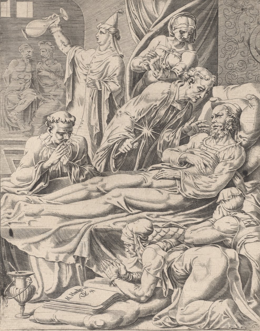 The Rich Man on His Deathbed, from The Parable of Lazarus and the Rich ...