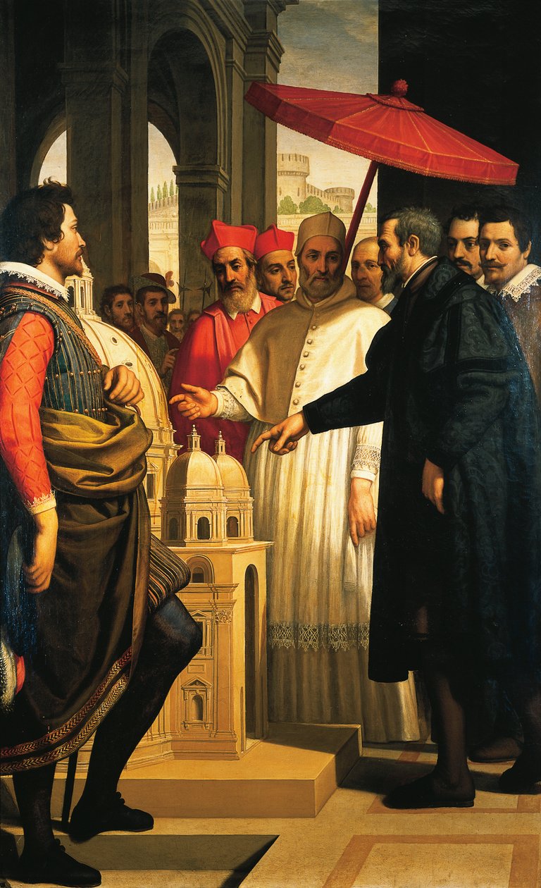 Michelangelo Presenting the Model for the Completion of St Peter's to ...