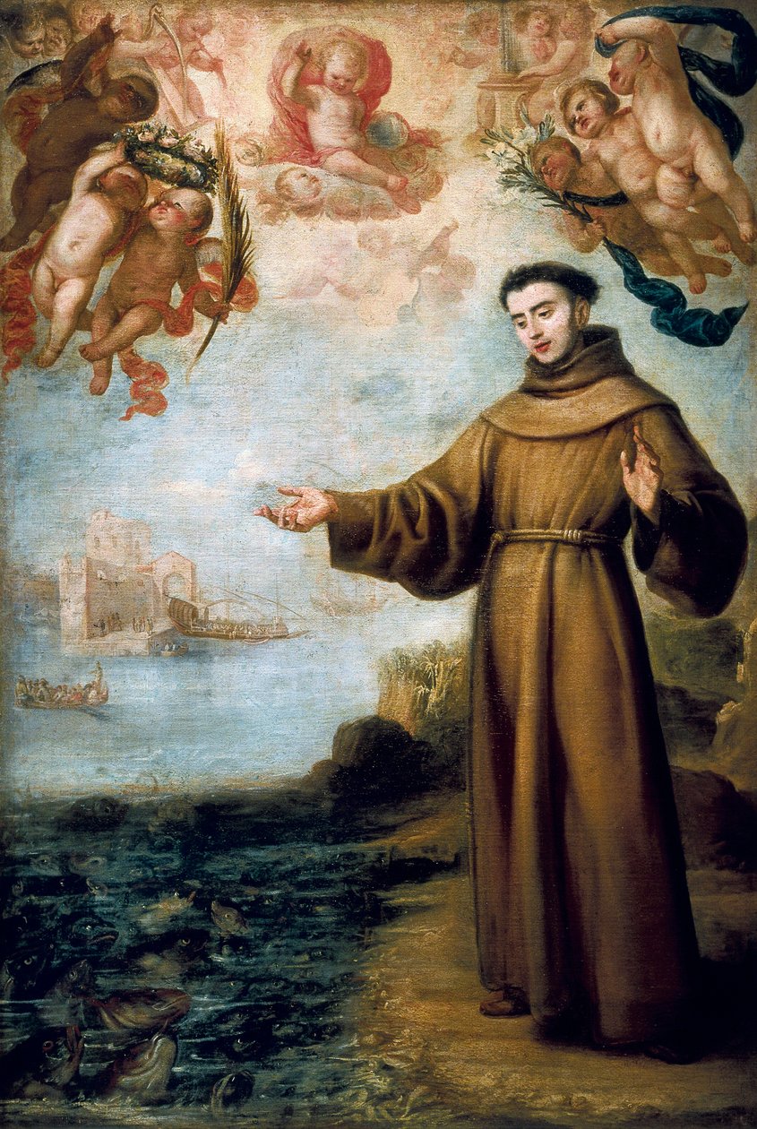 The Preaching of Saint Anthony of Padua by Juan Carreno de Mirando
