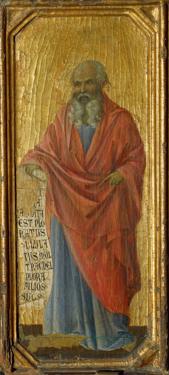 The prophet Jeremiah (detail) by Duccio di Buoninsegna