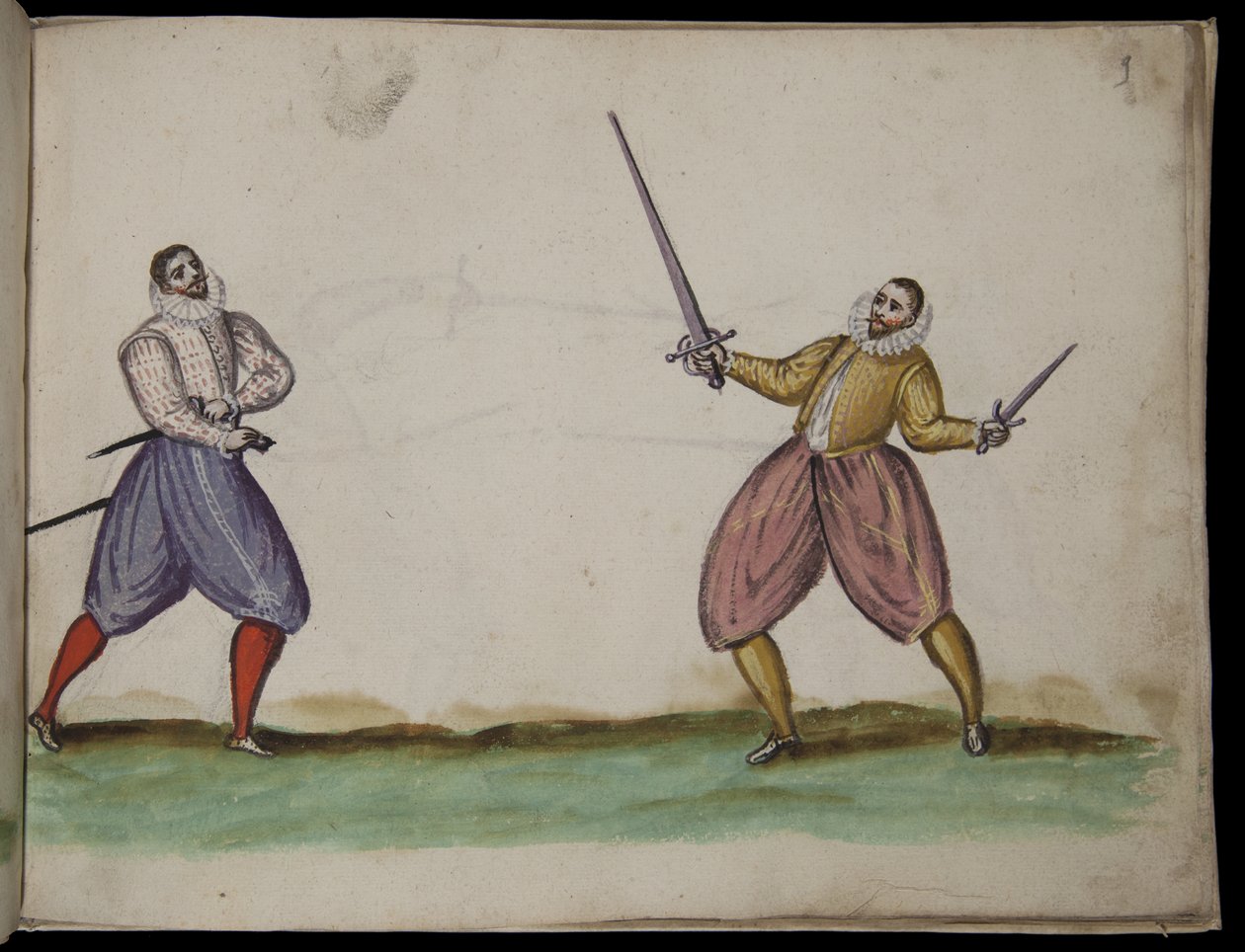 Fencing Art by Dutch School: High-quality fine art print