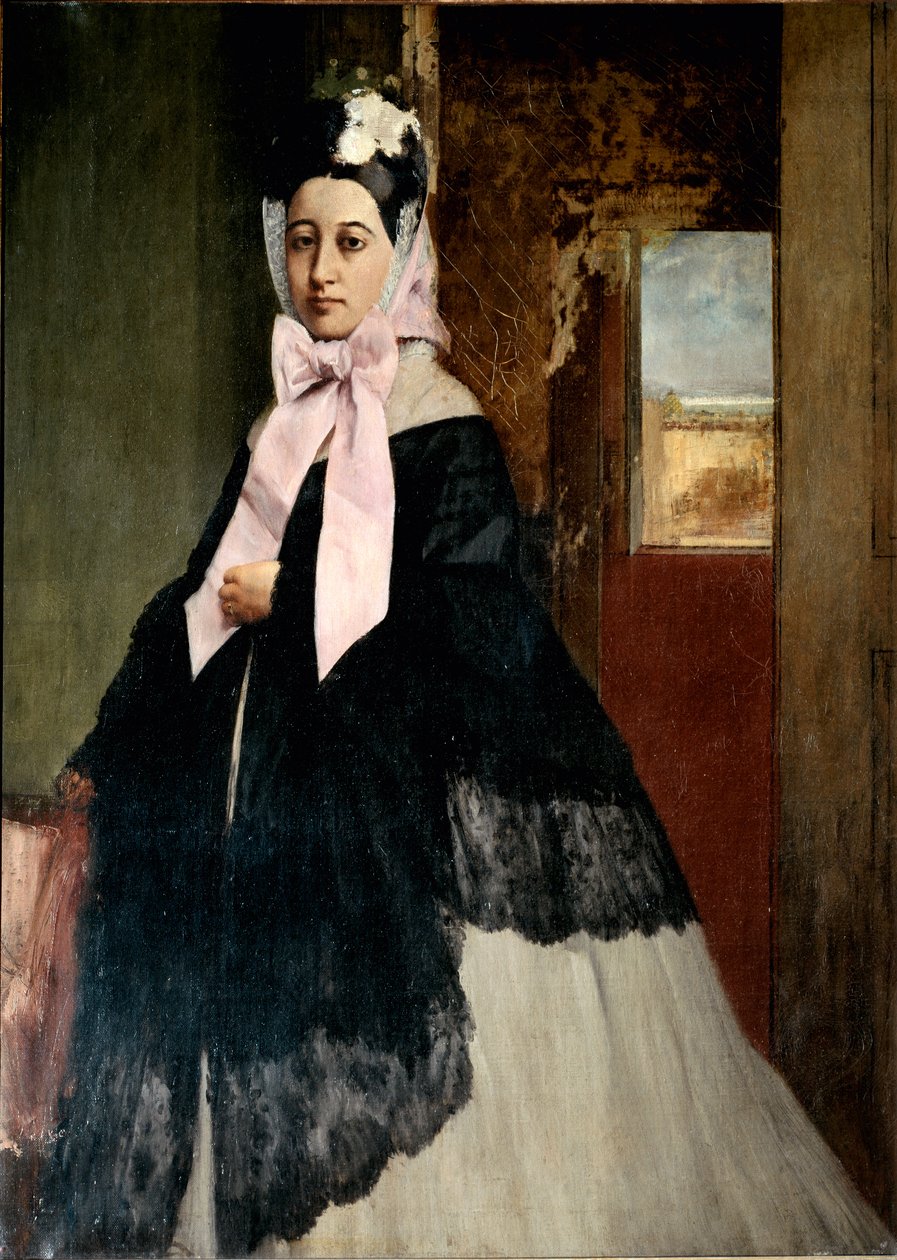 Portrait of Therese De Gas by Edgar Degas: Fine art print