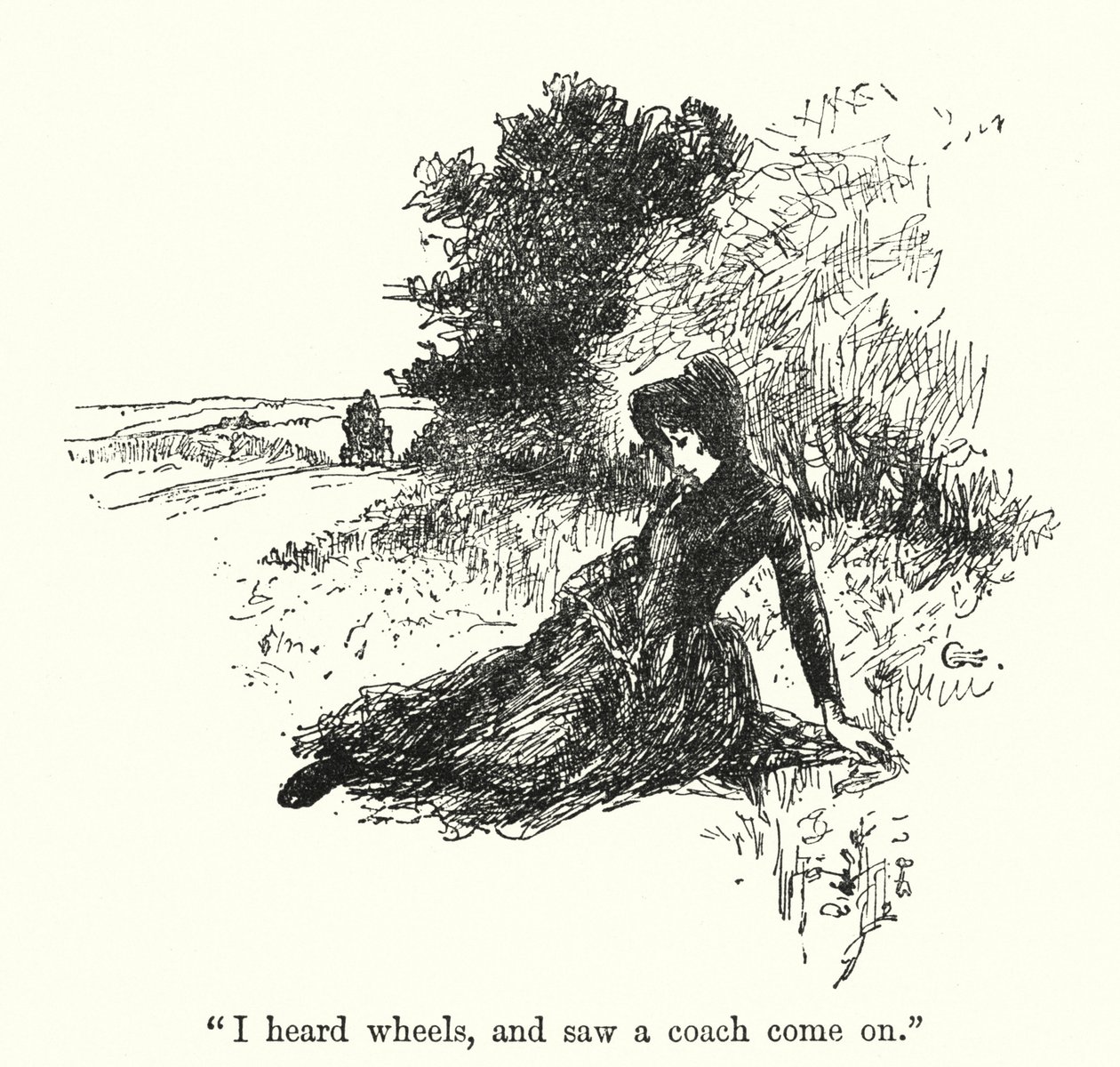 Illustration for Jane Eyre by Charlotte Bronte
