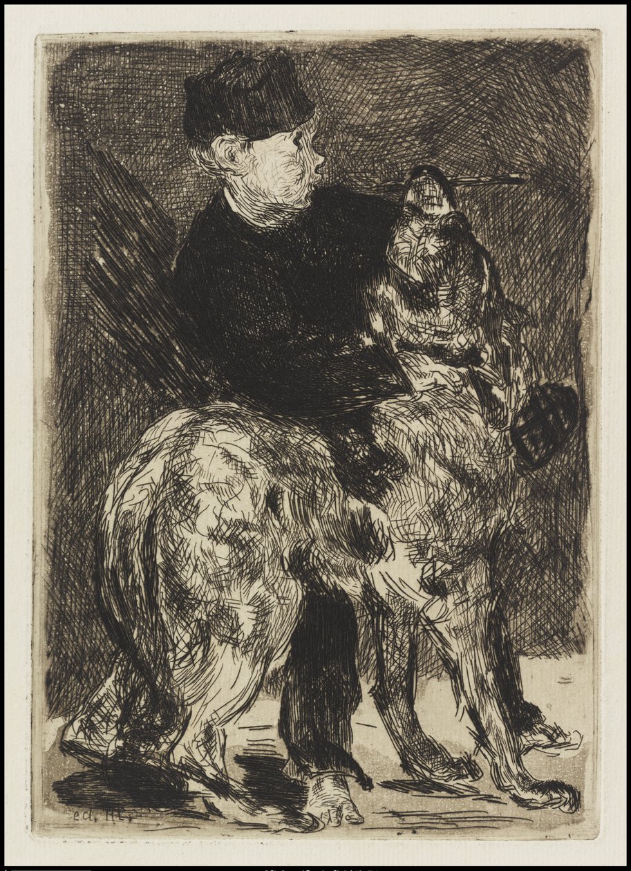 Boy with a Dog by Édouard Manet: Buy fine art print
