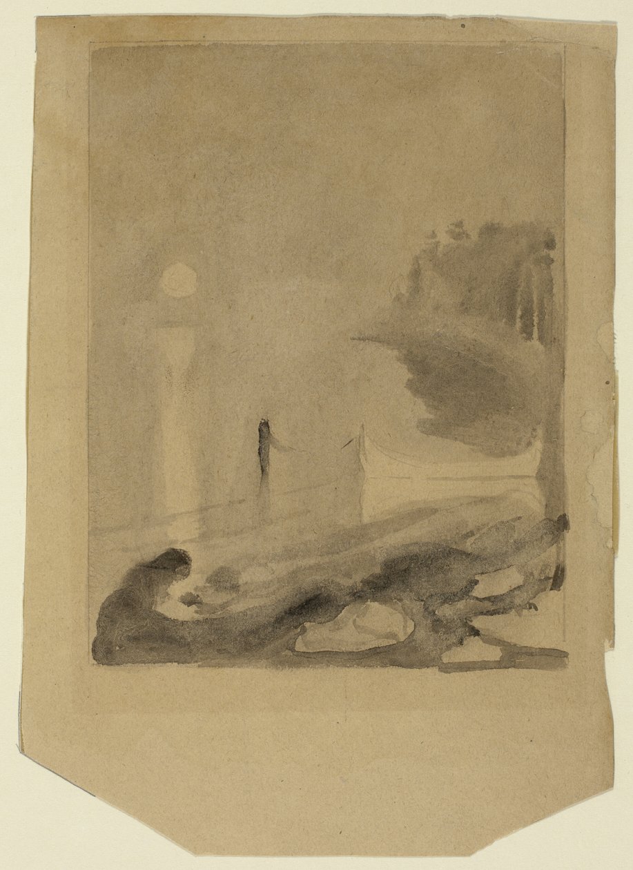 A Boat Tied to a Pier by Edvard Munch: Buy fine art print