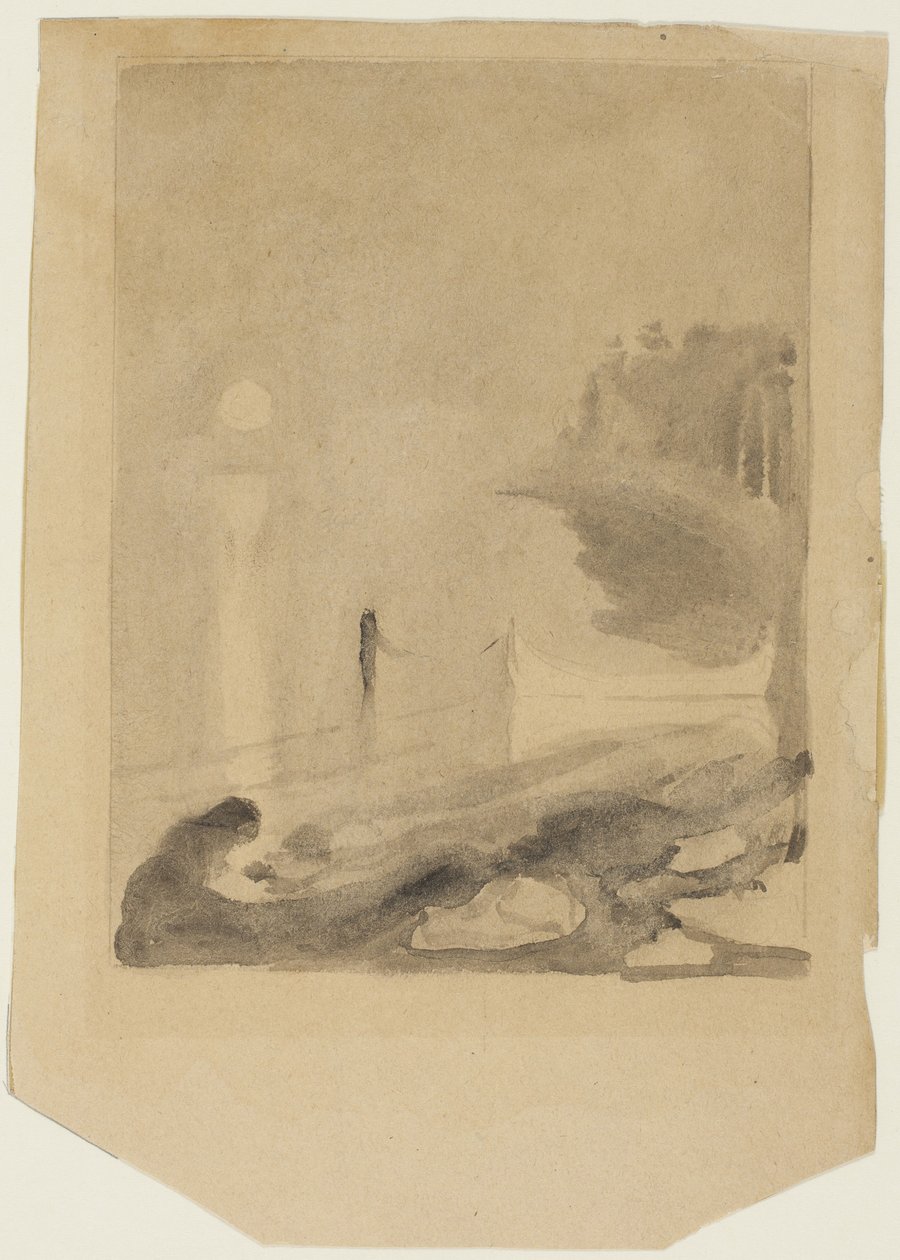 A Boat Tied to a Pier by Edvard Munch: Buy fine art print