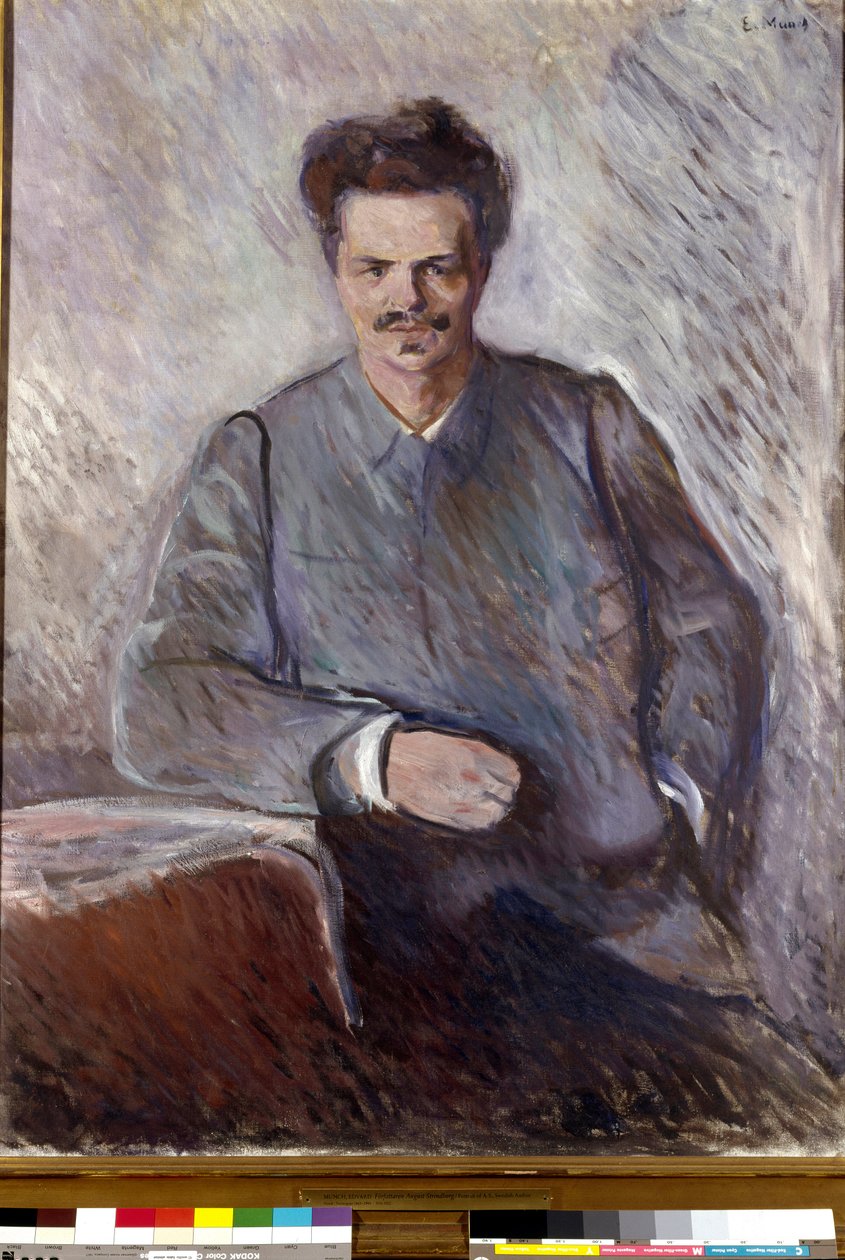 Portrait of August Strindberg by Edvard Munch
