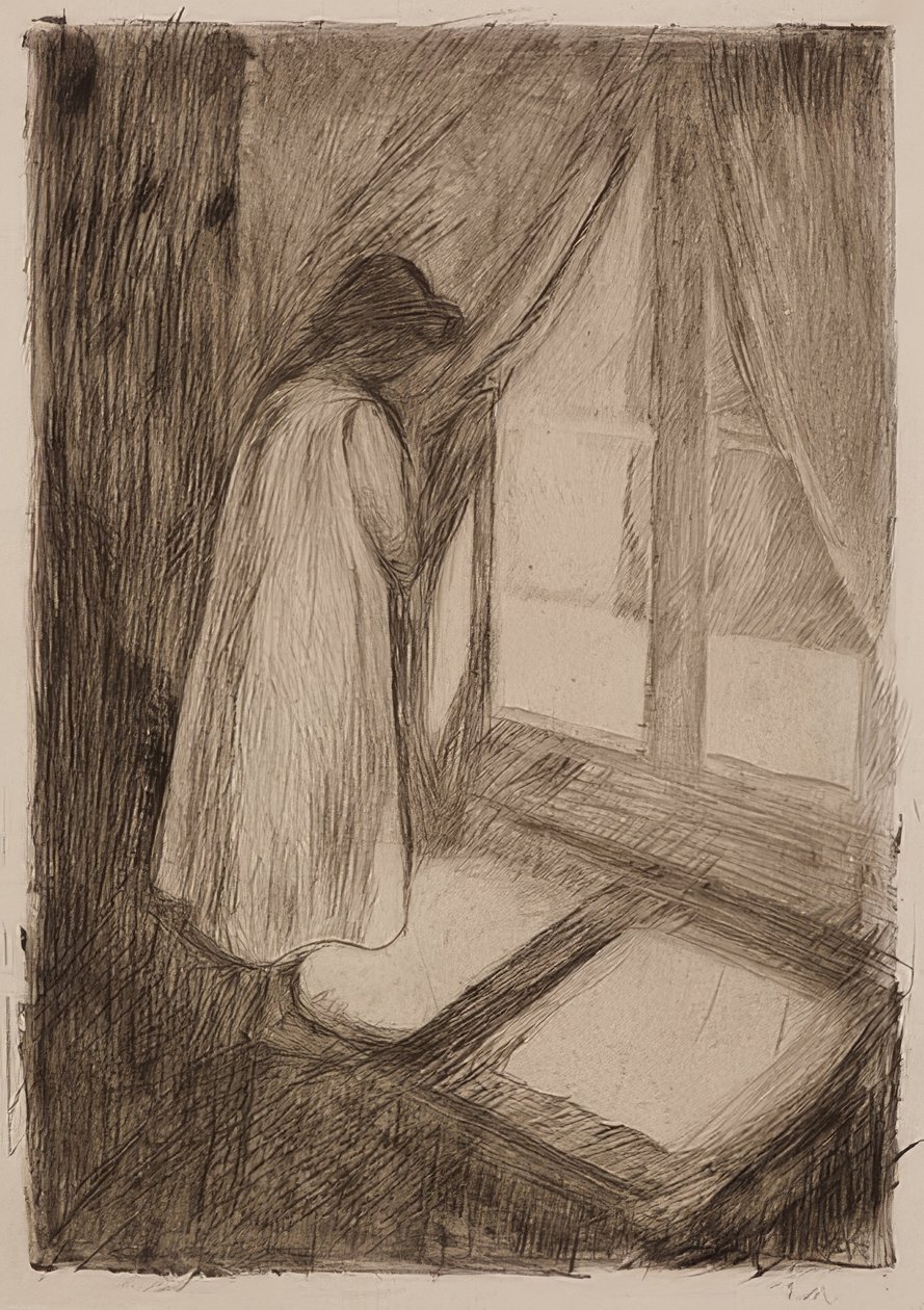 The Girl at the Window by Edvard Munch: Buy fine art print