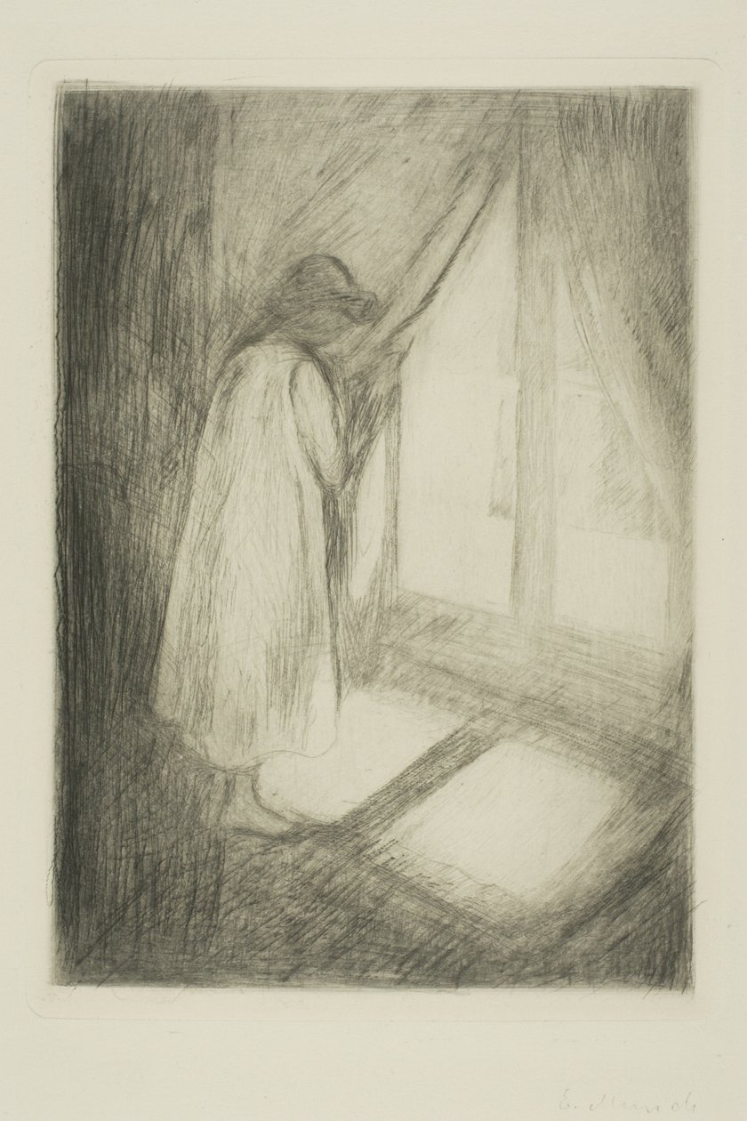 The Girl at the Window by Edvard Munch: Buy fine art print