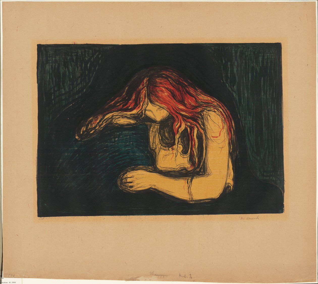 Edvard Munch Vampire Vampire II By Edvard Munch Artvee