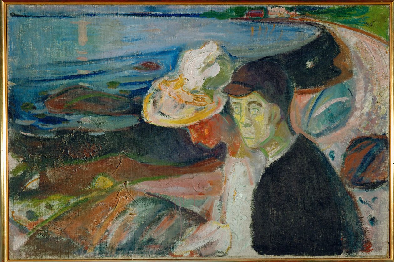 Two People on the Shore by Edvard Munch: Buy fine art prints