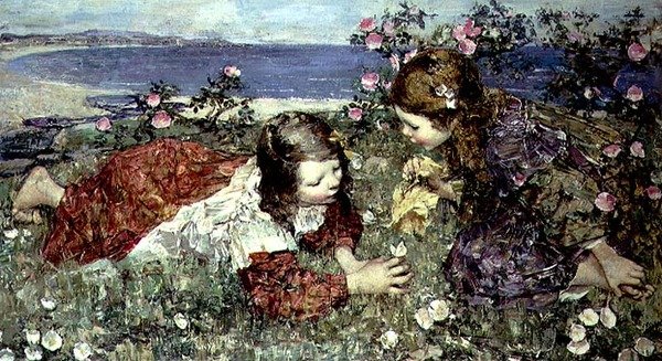 Butterflies by Edward Atkinson Hornel: Buy fine art prints