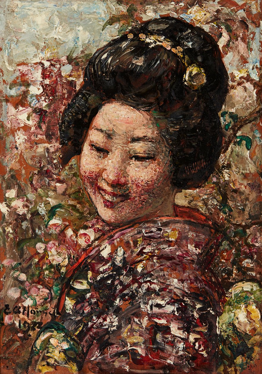 Japanese Girl by Edward Atkinson Hornel: Fine art print