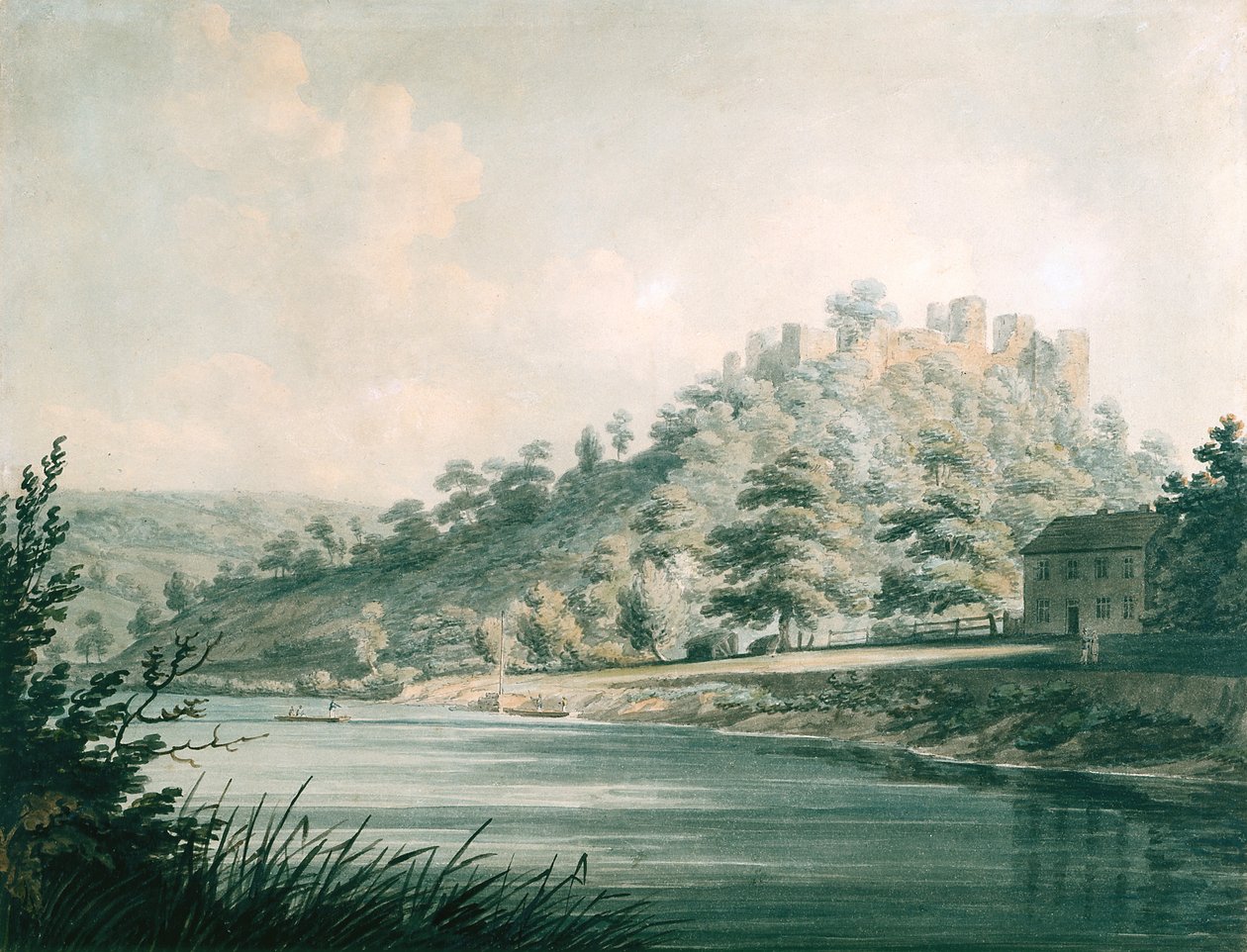 Goodrich Castle on the River Wye by Edward Dayes