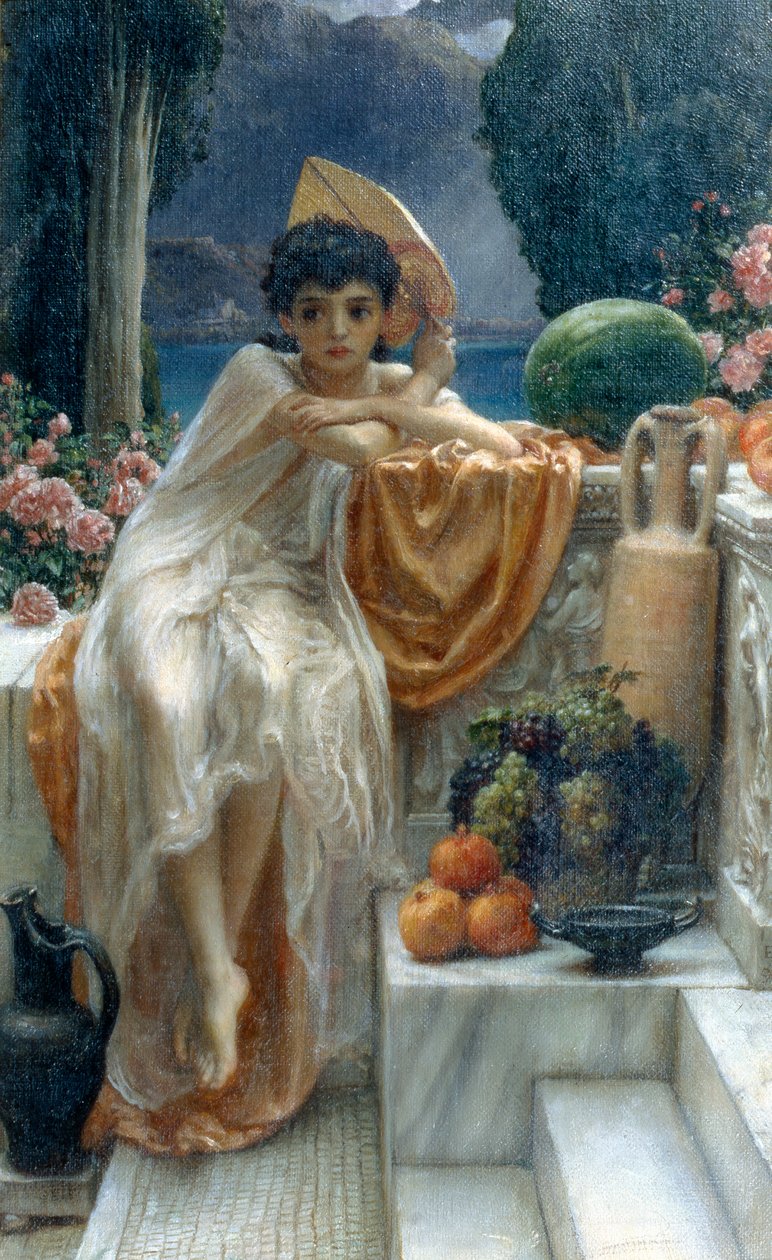 On the Temple Steps by Edward John Poynter: Fine art print