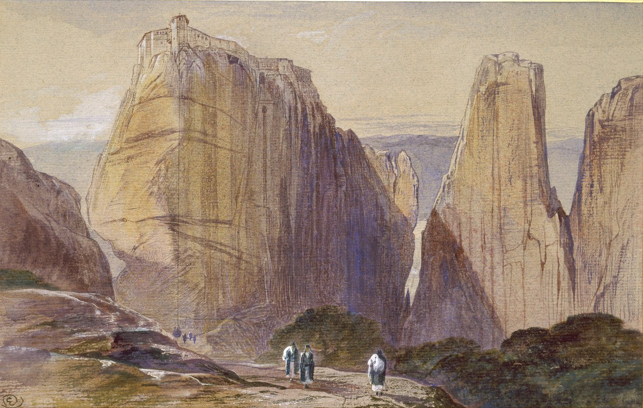 The Monastery of Meteora by Edward Lear: Fine art print