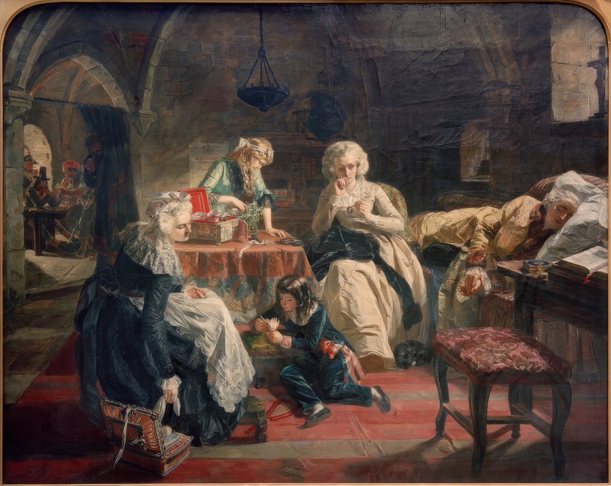 The French Royal Family in the Prison of the Temple
