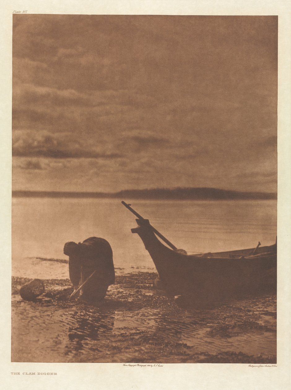 The Clam Digger by Edward S. Curtis: Buy fine art prints