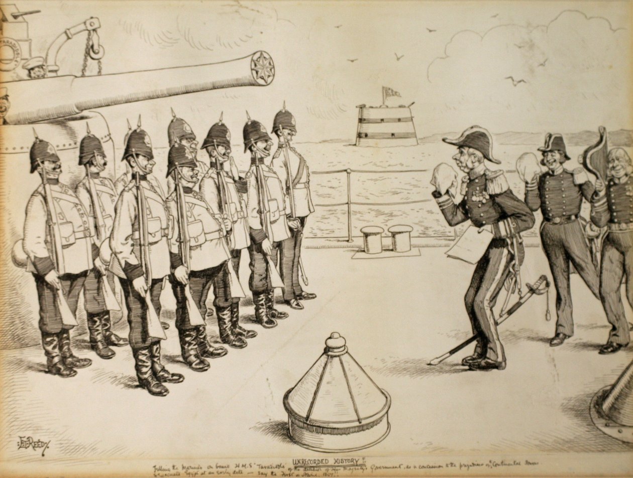 Unrecorded History! Telling to the Marines on board HMS Taradiddle the ...