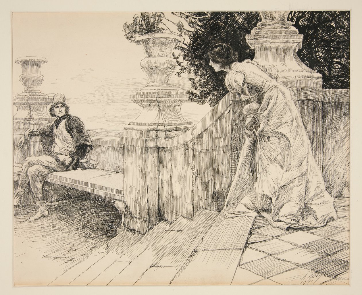 Beatrice by Edwin Austin Abbey: Premium art reproduction