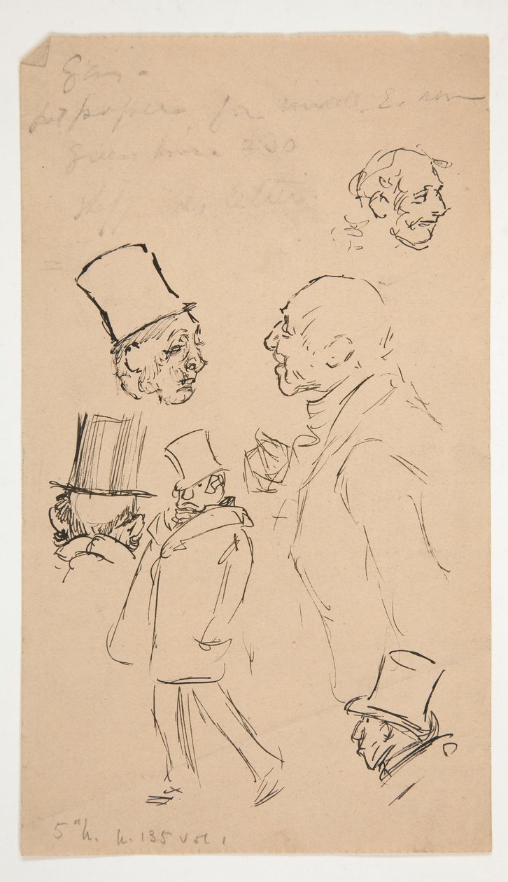 Sheet of Sketches by Edwin Austin Abbey: Fine art print