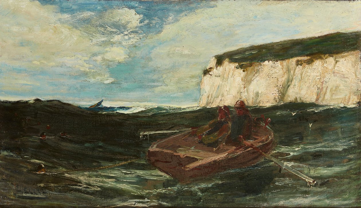 Lobster Fishermen by Edwin Ellis: Premium art reproduction