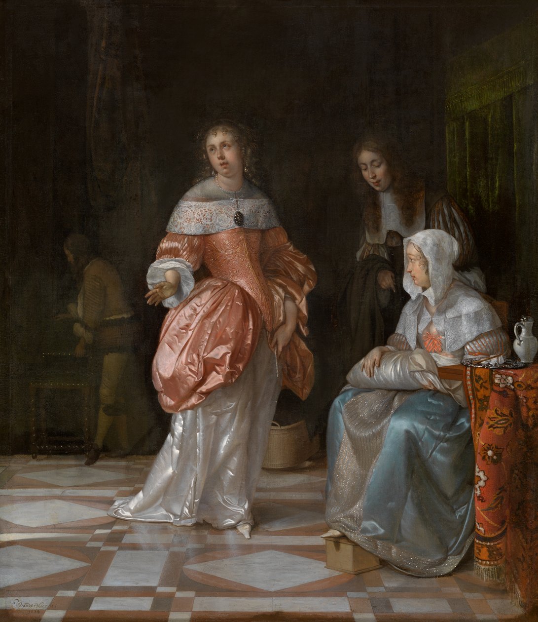 The Visit to the Nursery by Eglon Hendrick van der Neer