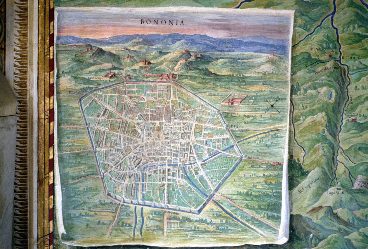 Bologna (detail) by Ignazio Danti: Buy fine art print