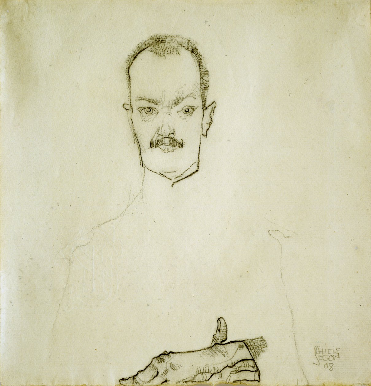 Portrait of Arthur Roessler by Egon Schiele