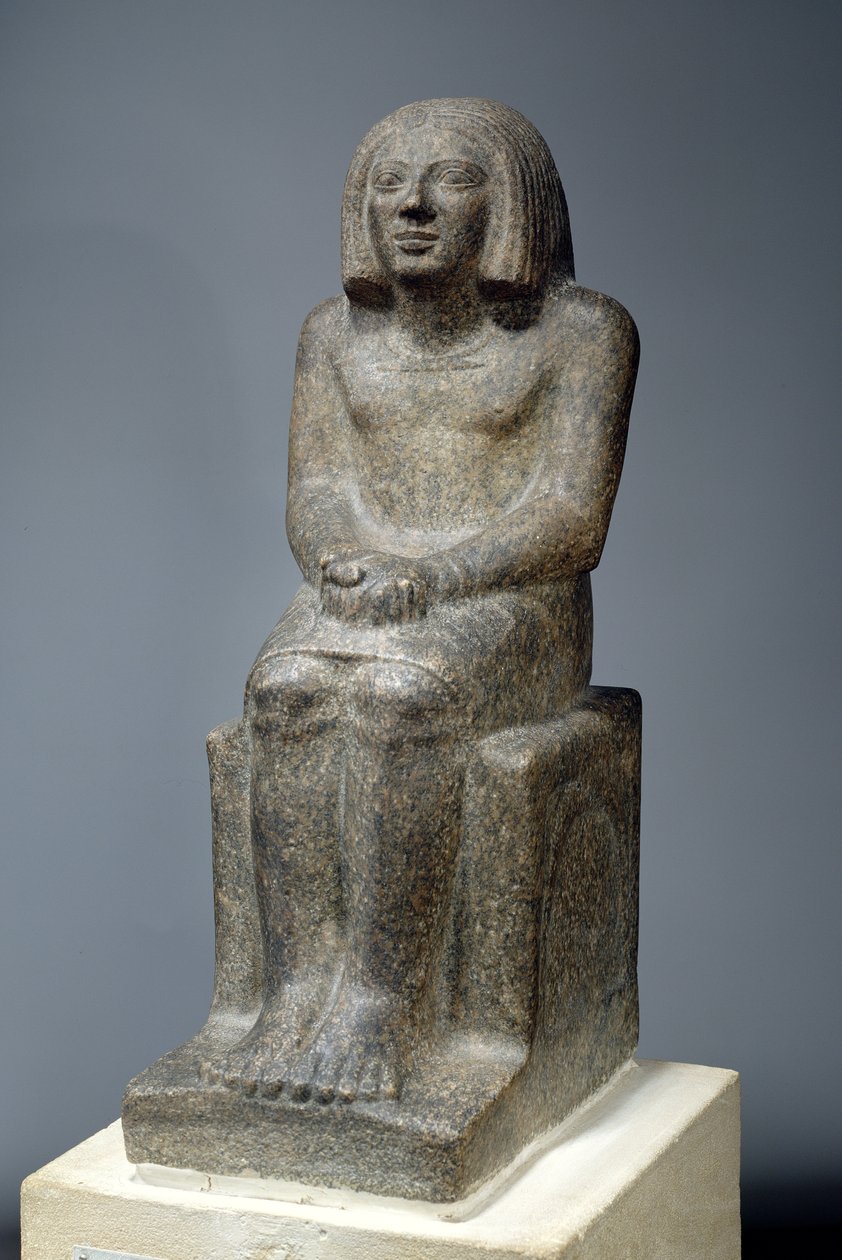 Statue of Ankh, Priest of Horus, Early Dynastic Period