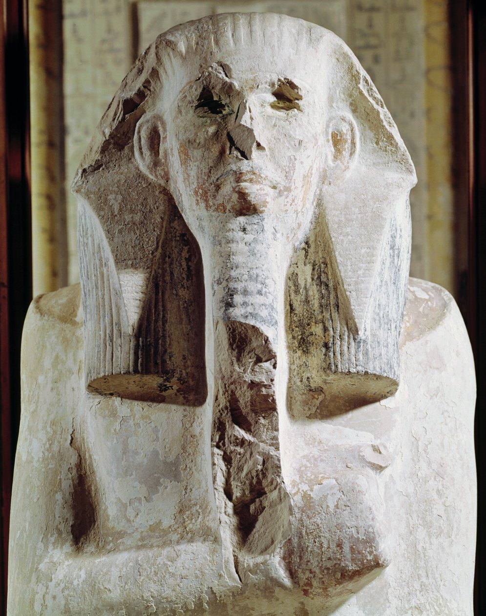 Seated statue of King Djoser (detail)