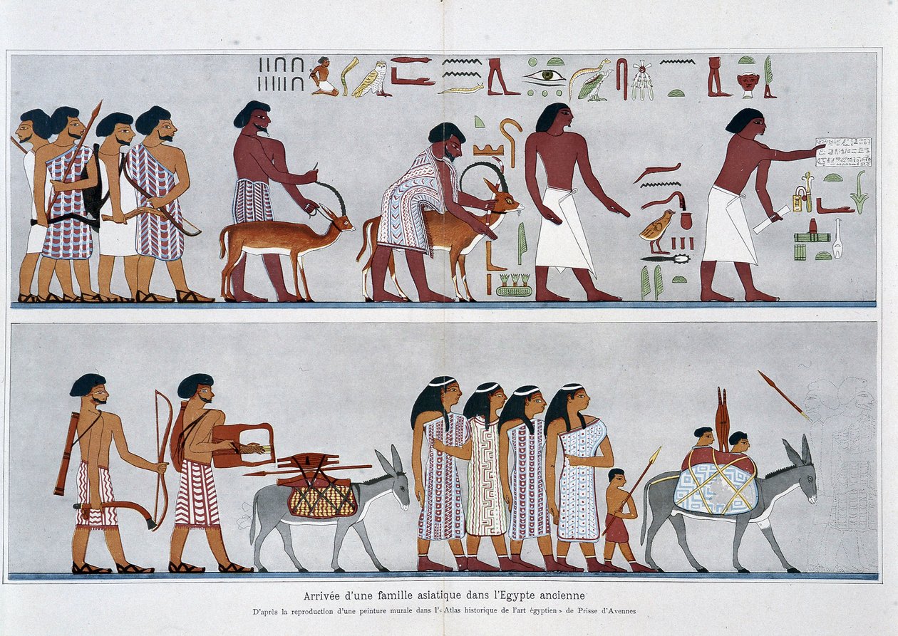 Arrival of an Asian family in ancient Egypt: From the reproduction of a ...